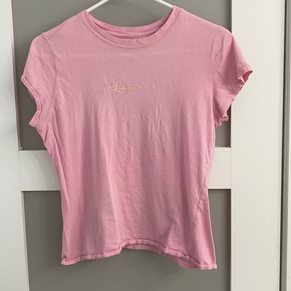 Life Is Good | Tops | Life Is Good Pink Tee | Poshmark